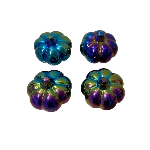 Target | Holiday | Target Ceramic Iridescent Mini Pumpkins Decor Set Of ...